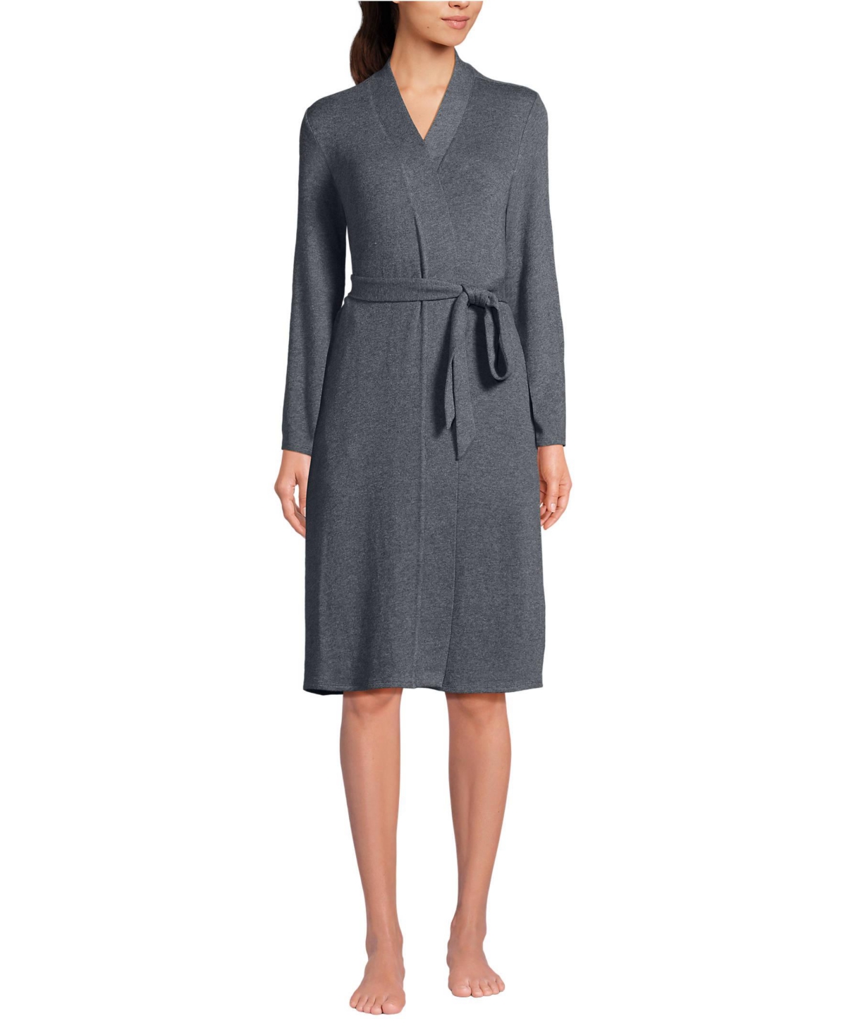 Click here for Lands End Womens Cashtouch Faux Cashmere Cozy Robe... prices