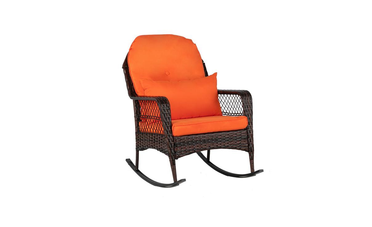 Click here for Slickblue Brown Gradient Latte Woven Single Rockin... prices