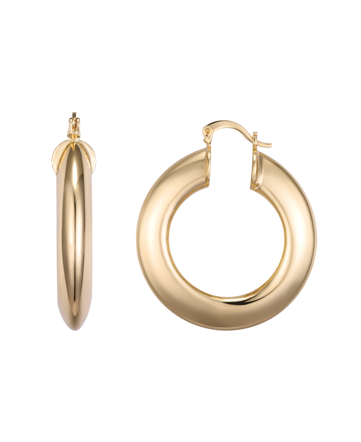 Click here for Macys Gold-Plated Tube Hoop Earrings - Gold prices
