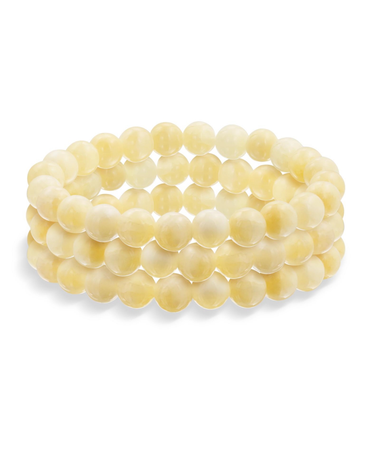 Click here for Bling Jewelry Stackable Set Of 3 Natural Stone Rou... prices