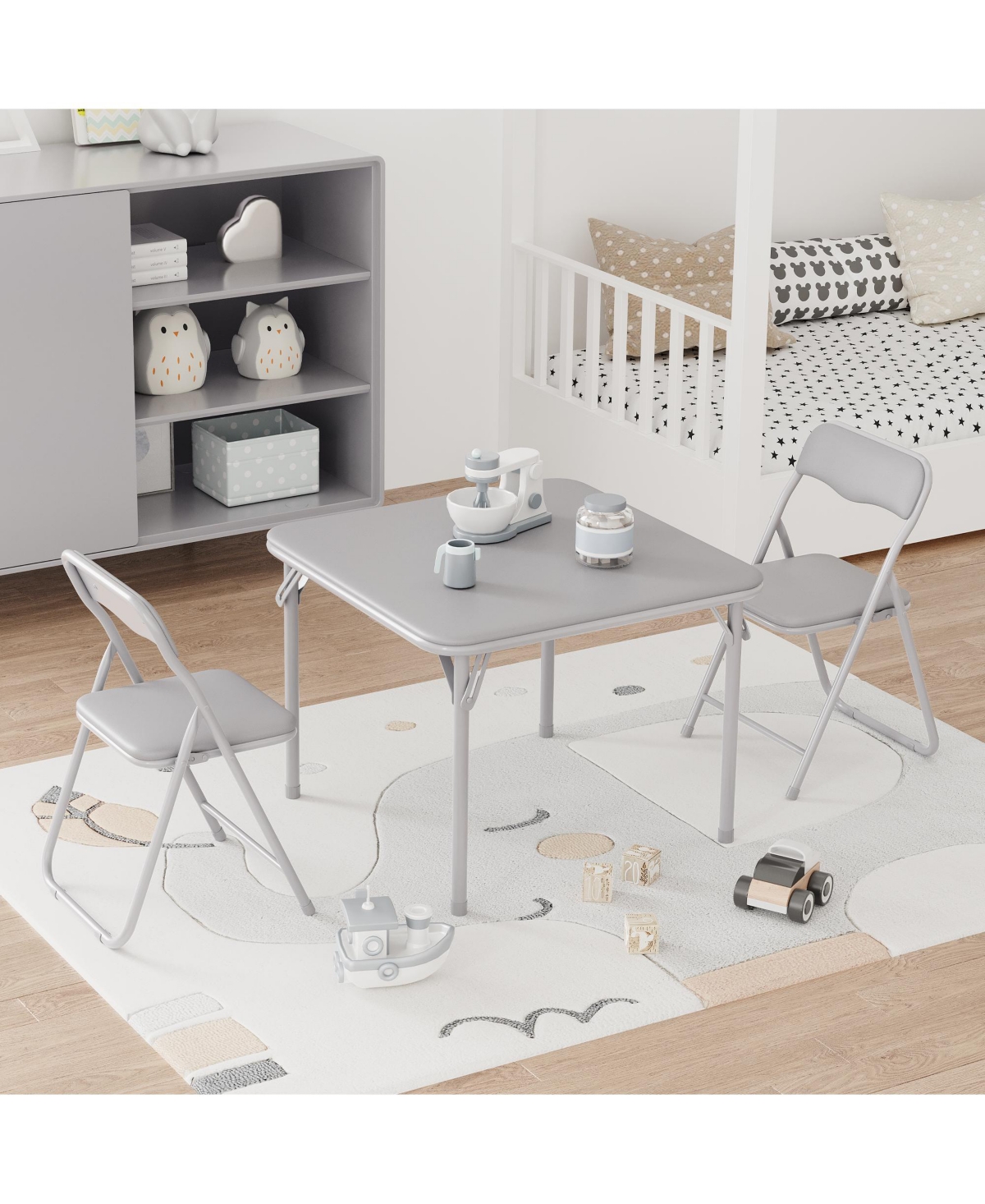 Click here for gaomon Boys and Girls Folding Table and Chairs Set... prices