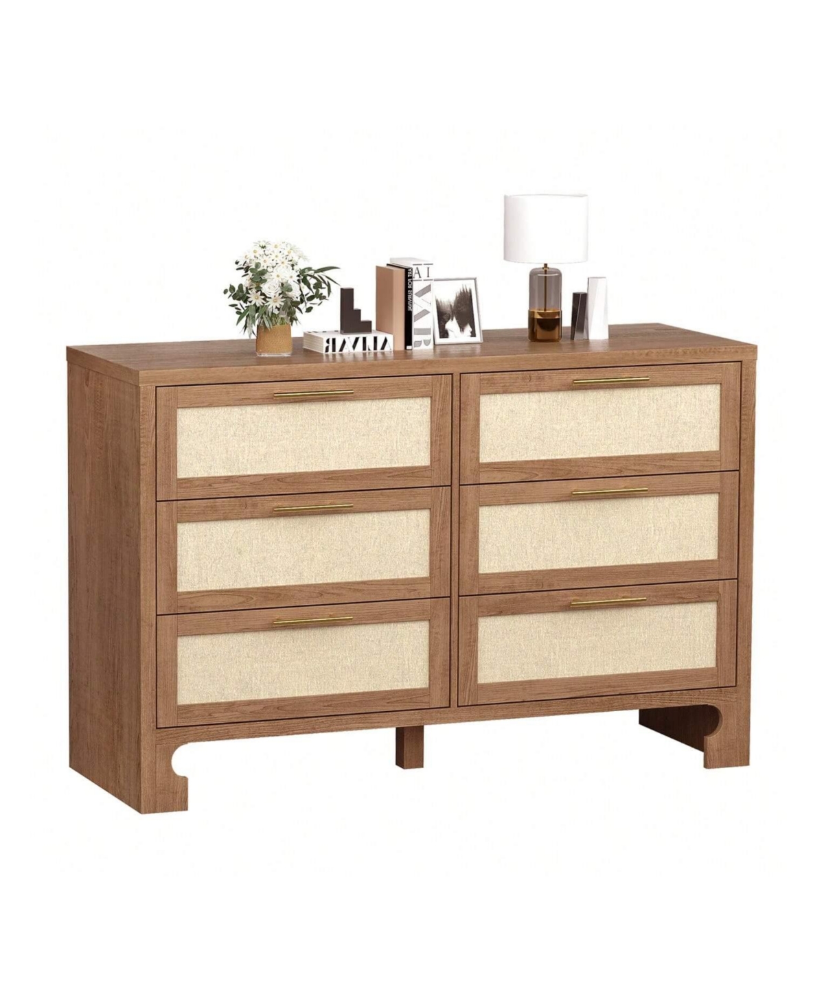 Click here for gaomon Modern 6 Drawer Double Dresser For Bedroom... prices