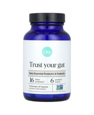 Ora Trust Your Gut Daily Essential Probiotic & Prebiotic 16 Billion ...