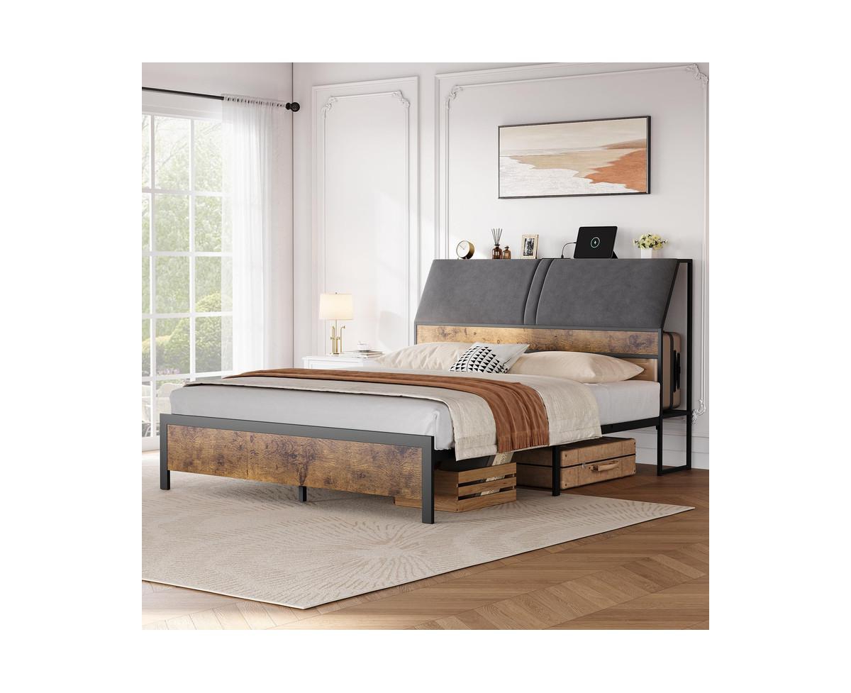 Click here for gaomon Queen Size Bed Frame with Ergonomic Headboa... prices