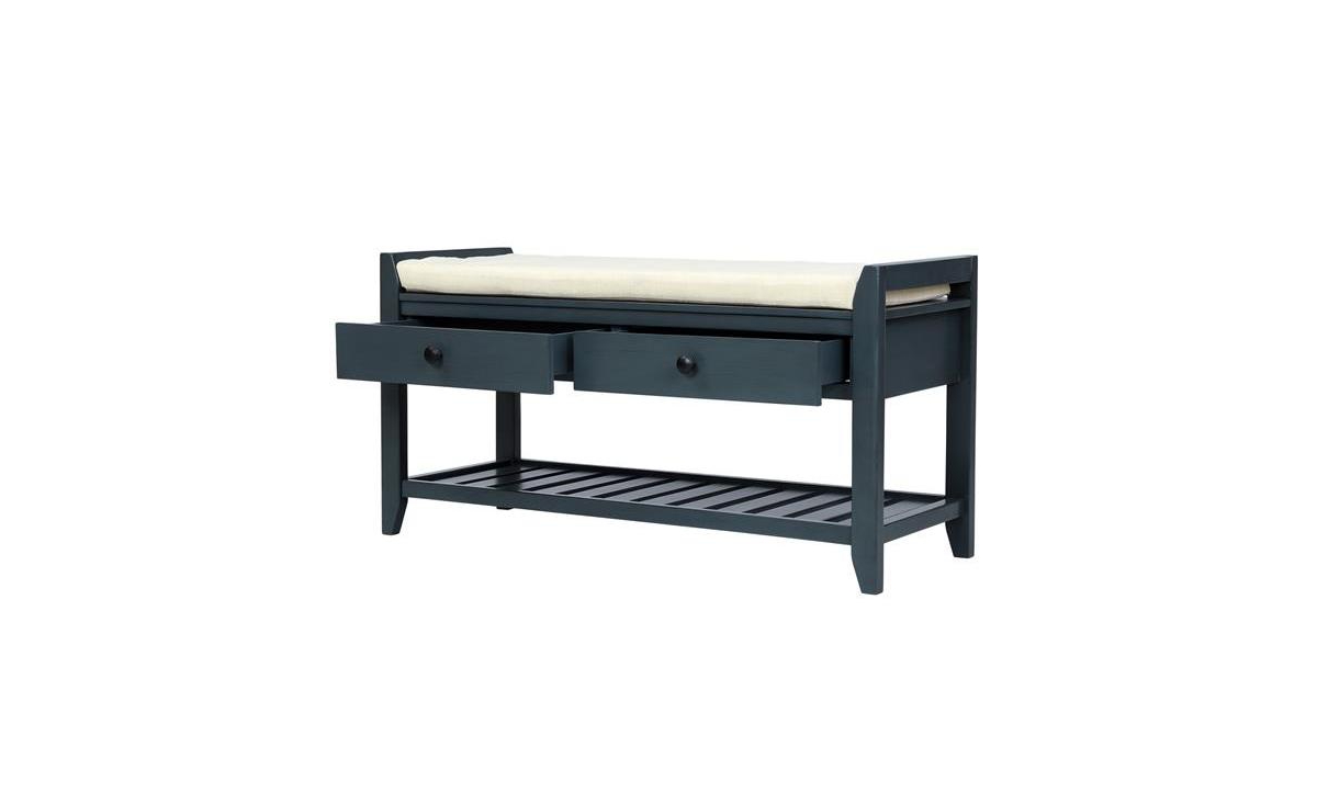 Click here for Entryway Shoe Rack Bench with Cushioned Seat and D... prices
