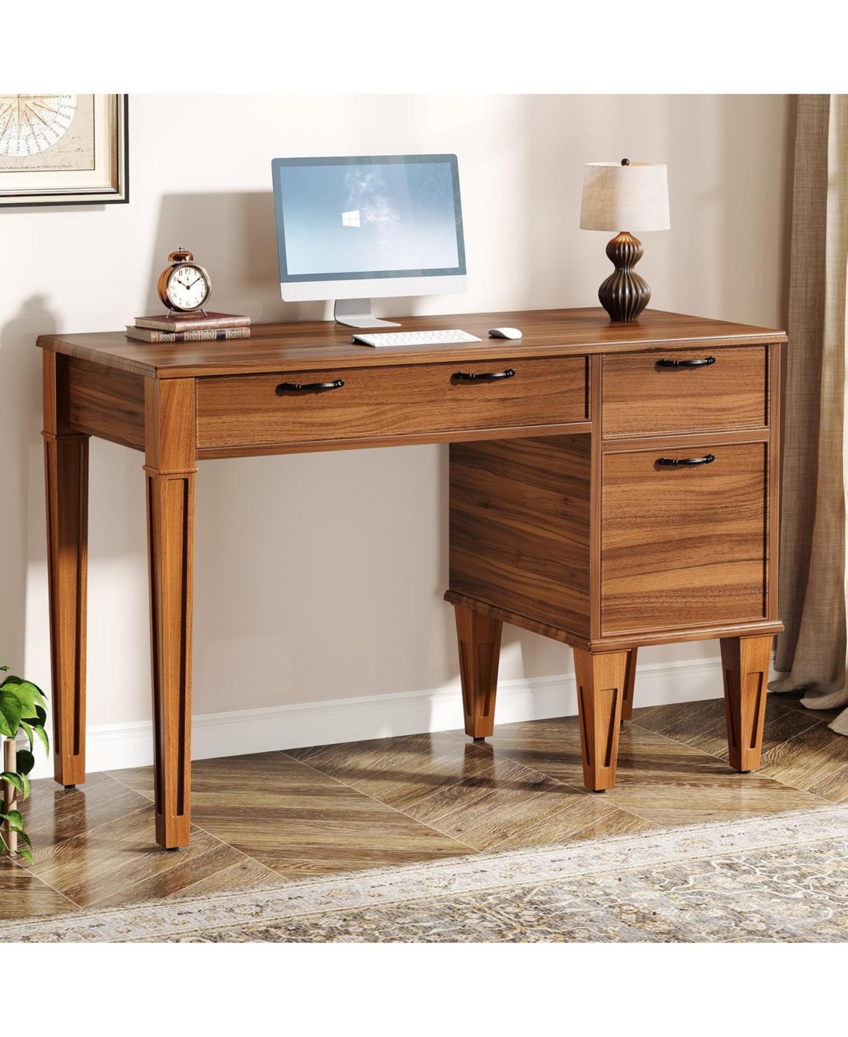 Click here for Tribesigns 47 Computer Desk with 3 Drawers  Farmho... prices
