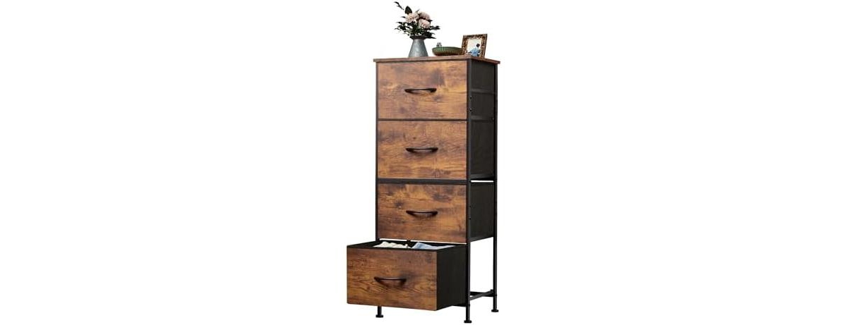 Click here for Wlive Dresser with 4 Drawers Fabric Storage Tower... prices
