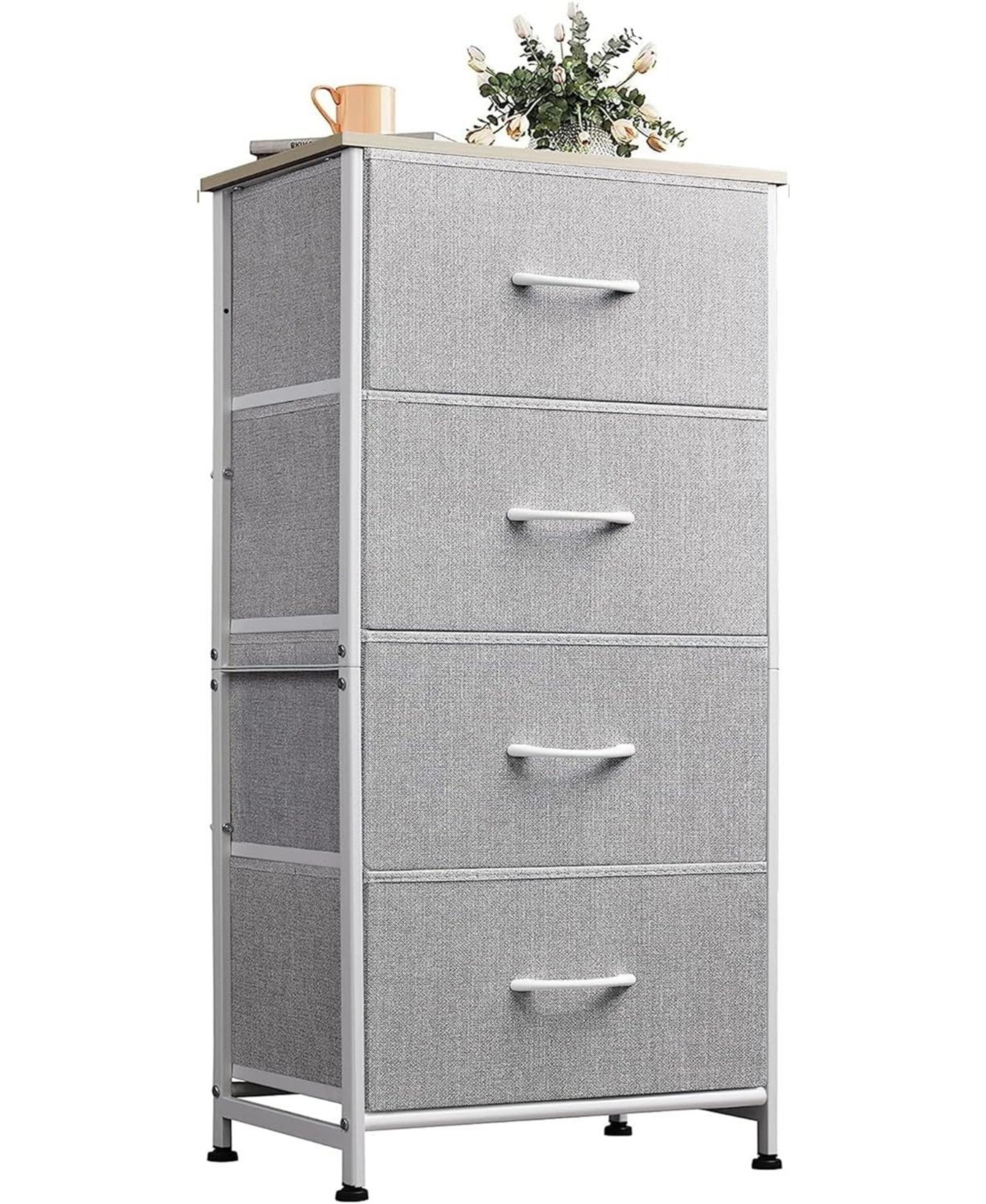 Click here for Wlive Dresser with 4 Drawers Fabric Storage Tower... prices