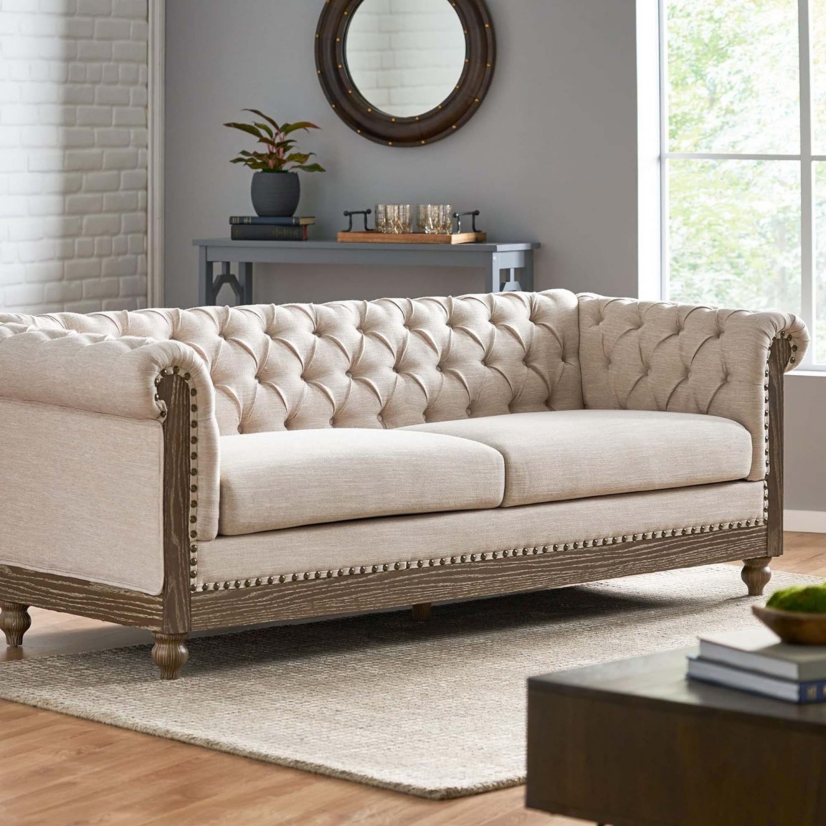 Click here for Streamdale Furniture Mirod Comfy 3-Seat Sofa with... prices