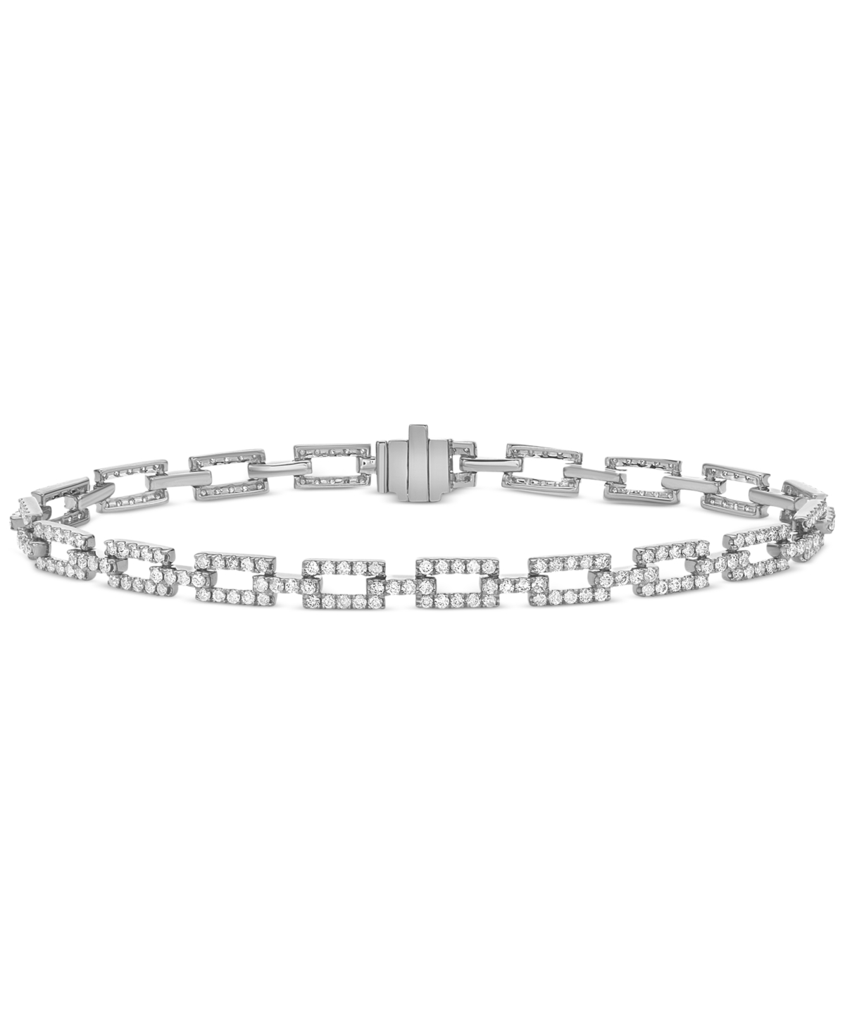 Click here for Diamond Square Link Bracelet (2 ct. t.w.) in 14k G... prices