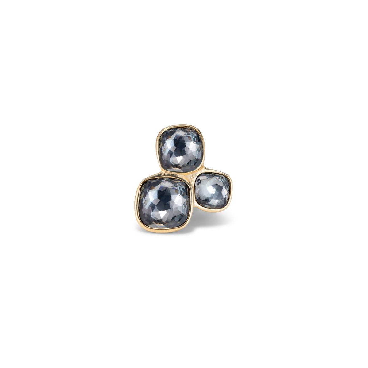 Click here for UNOde50 Three Gray Irregular Crystal Metal Alloy R... prices