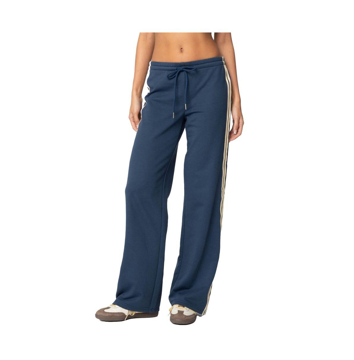 Click here for Edikted Womens Averie Contrast Striped Sweatpants... prices