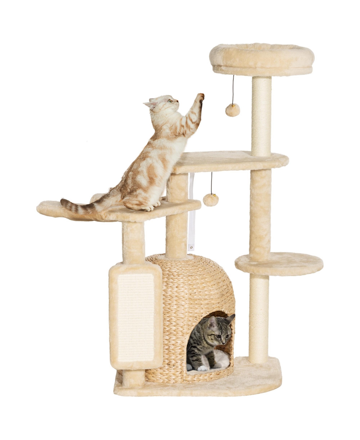 Click here for PawHut 44" Cat Tree Tower with Scratching Pos... prices
