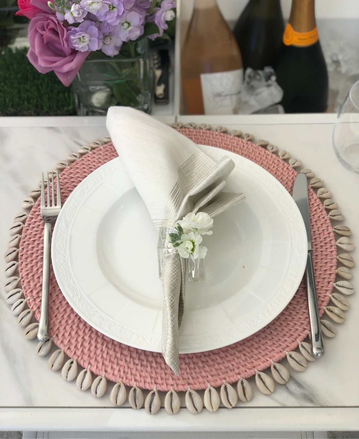 Click here for Mode Living Capiz Placemats  Set of 4 - Cotton Can... prices