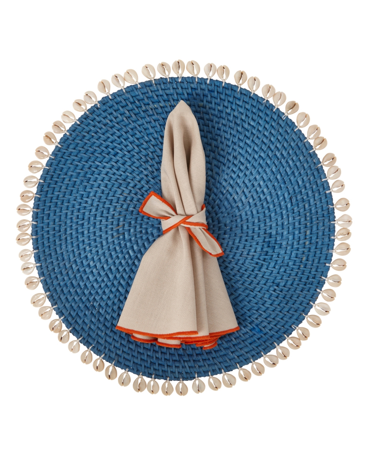 Click here for Mode Living Capiz Placemats  Set of 4 - Blue prices