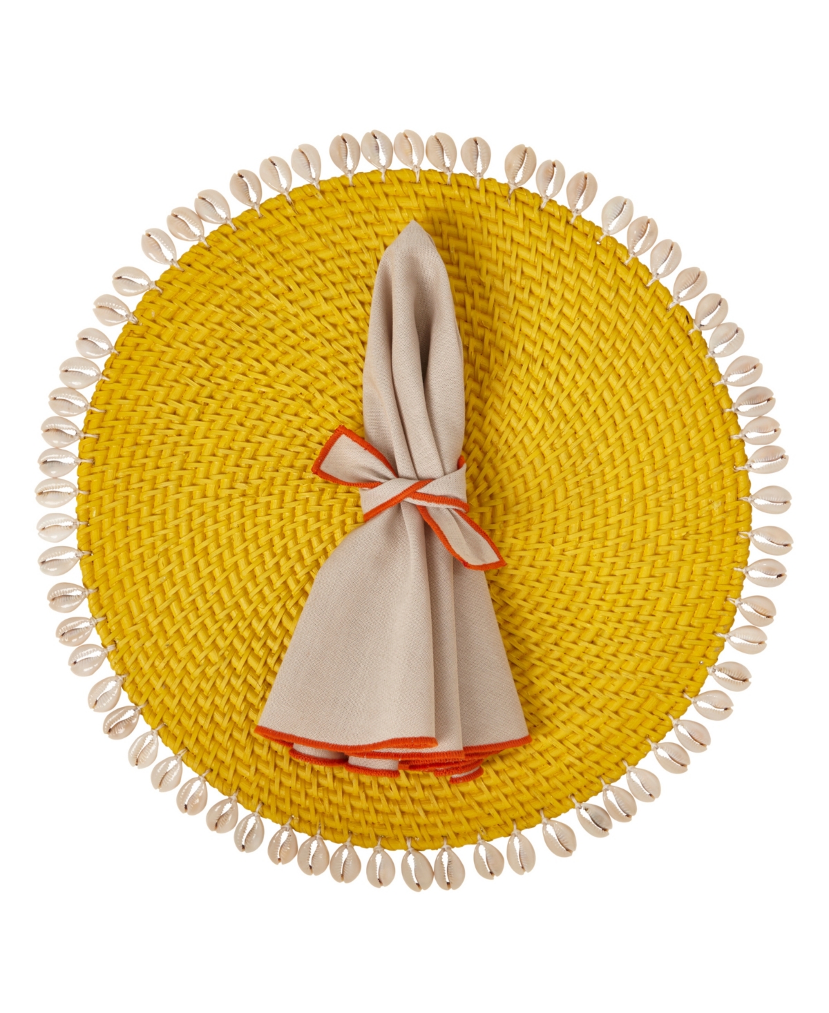 Click here for Mode Living Capiz Placemats  Set of 4 - Yellow prices
