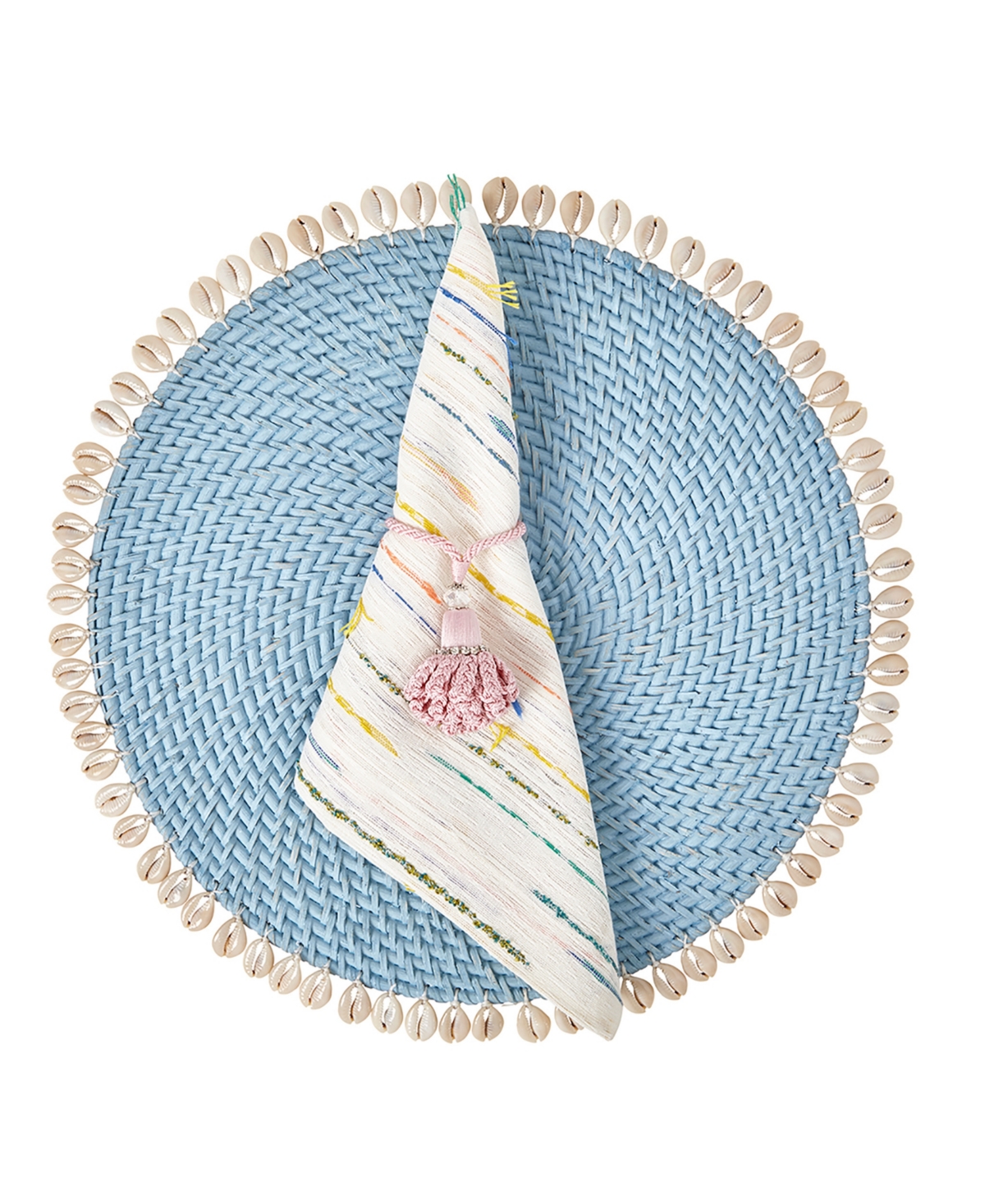 Click here for Mode Living Capiz Placemats  Set of 4 - Light Blue prices