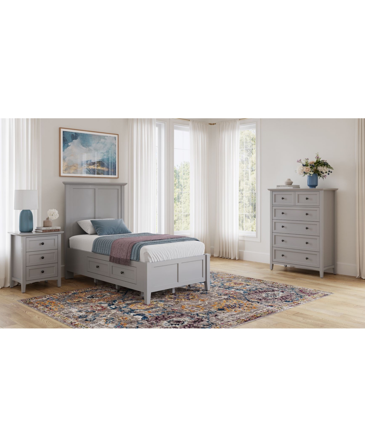 Click here for Hedworth Twin Storage 3-Pc. Set (Bed  Chest & Nigh... prices