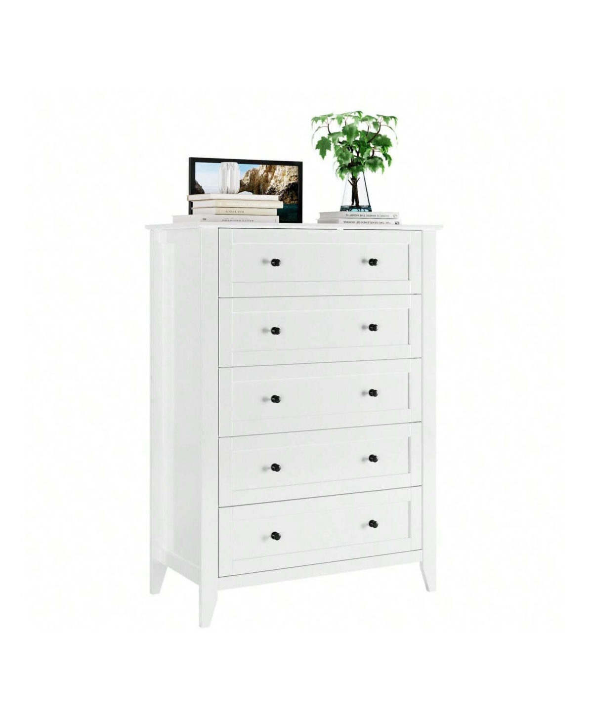Click here for 5 Chest Of Drawer Dresser  Modern Tall Nightstand... prices