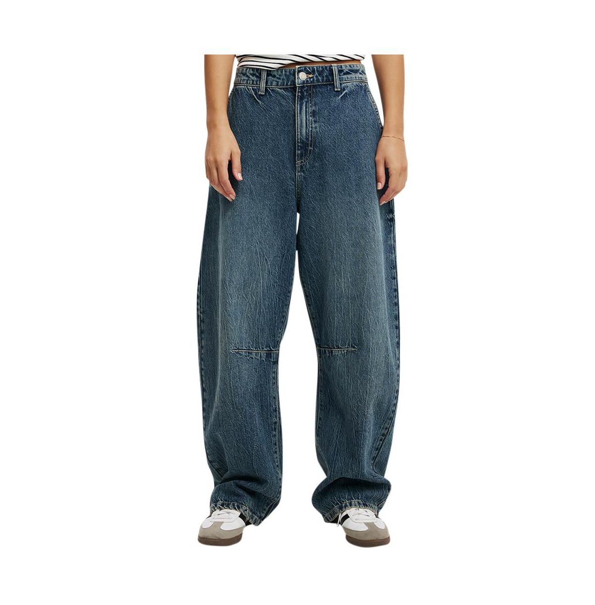 Click here for Cotton On Womens Barrel Jean - Blue dusk prices