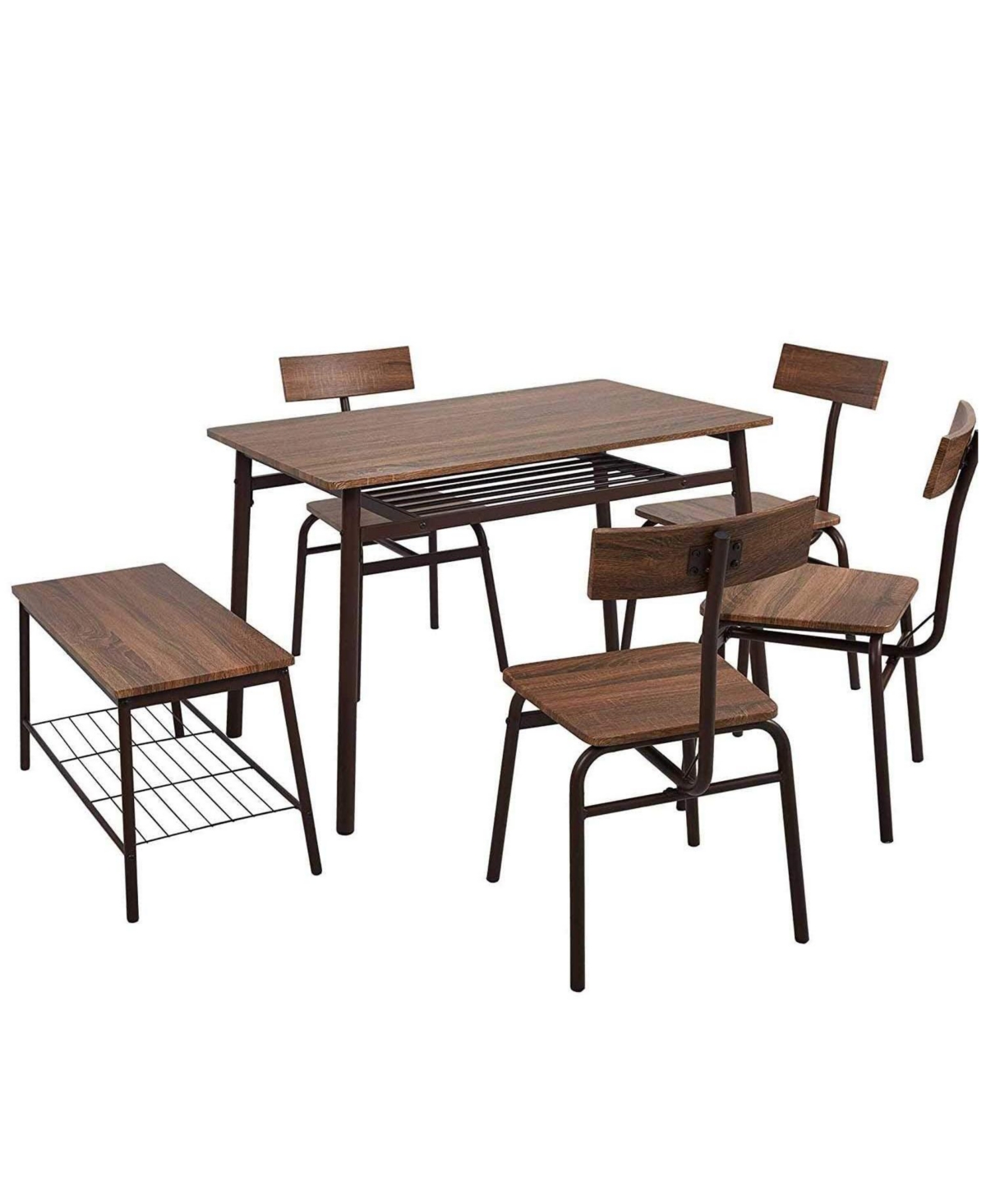 Click here for Slickblue Wooden Kitchen Dinette Set for 6 - Indus... prices