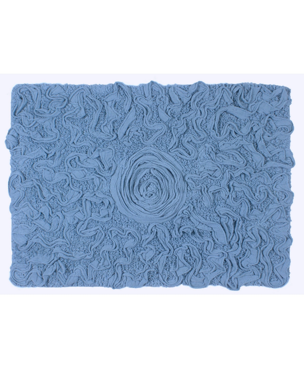 Click here for Home Weavers Bell Flower Bath Rug  17 x 24 - Sky B... prices