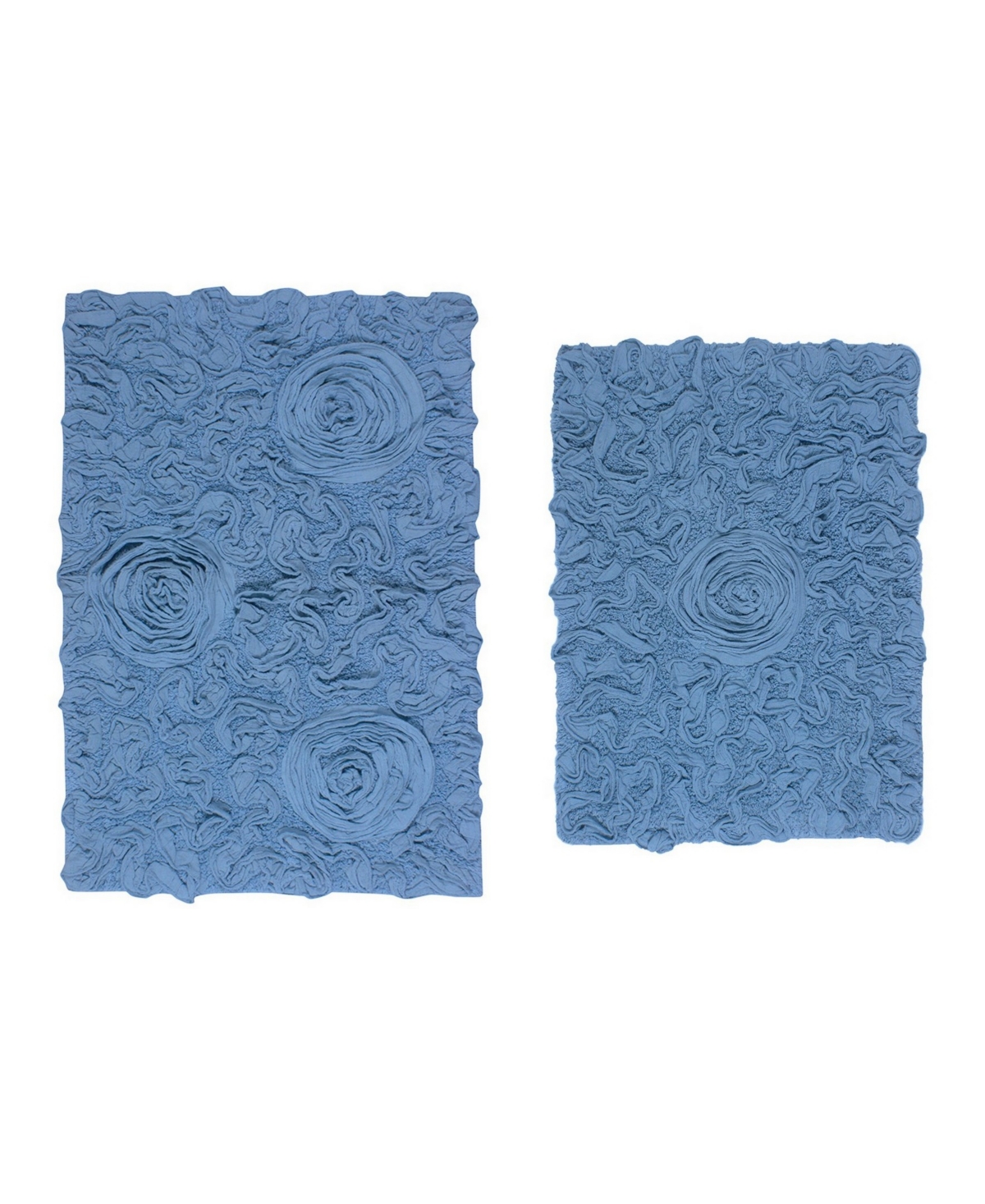 Click here for Home Weavers Bell Flower 2-Pc. Bath Rug Set - Sky... prices