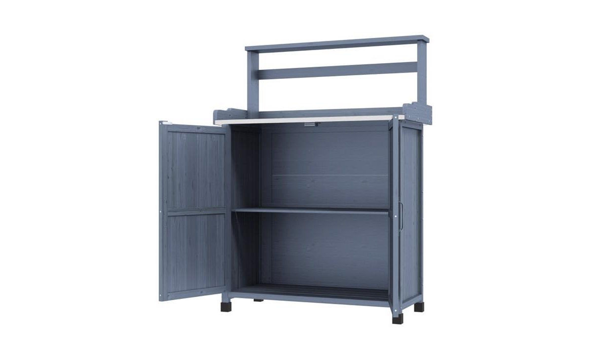 Click here for Slickblue Potting Bench with Storage Cabinet  ... prices