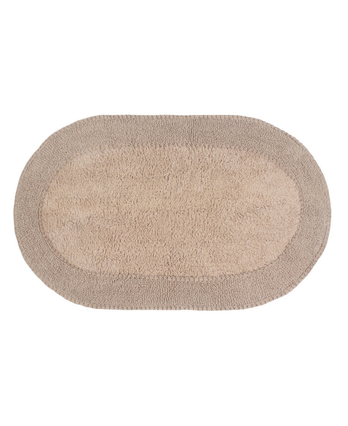 Home Weavers Double Ruffle Bath Rug  24 x 40 - Linen