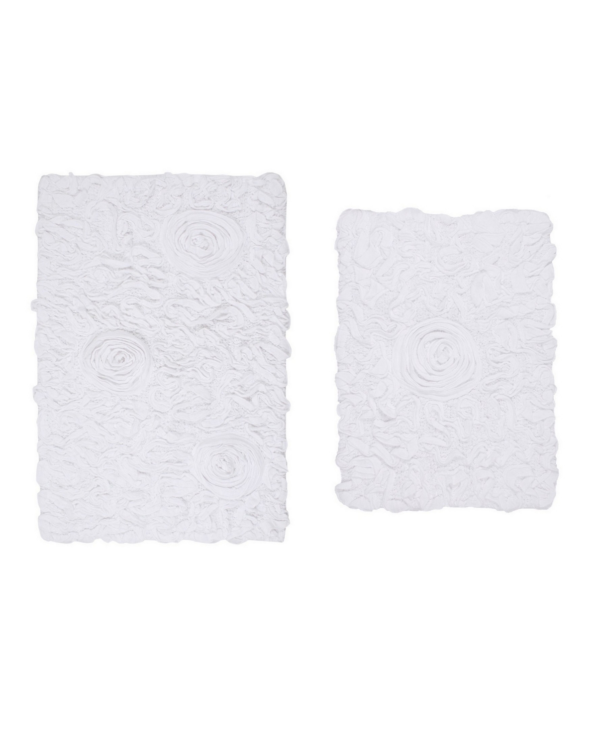 Click here for Home Weavers Bell Flower 2-Pc. Bath Rug Set - Whit... prices