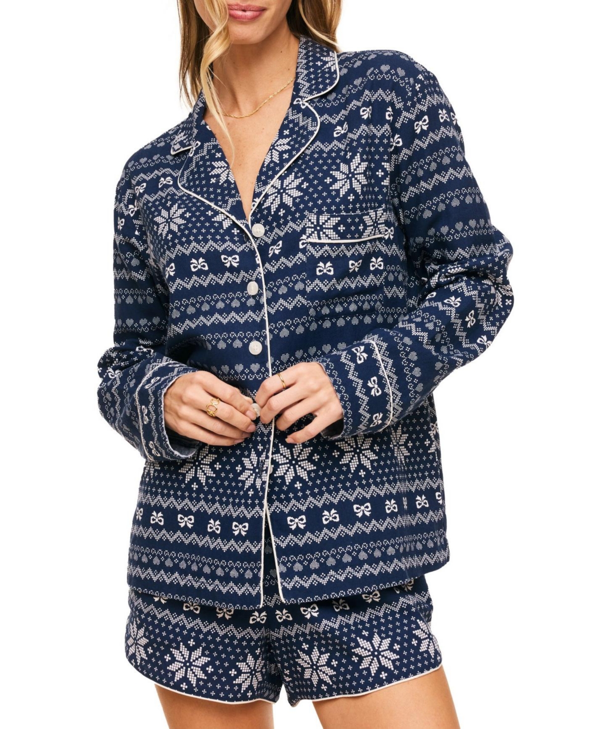 Click here for Adore Me Womens Cecelia Pajama Set - Novelty blue prices