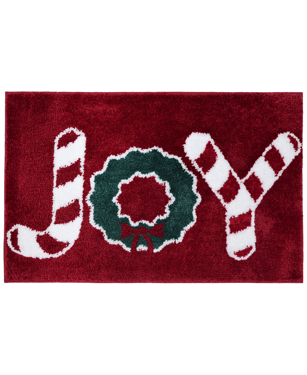 Click here for Candy Cane Stripe Joy Polyester Bath Rug  20 x 30... prices