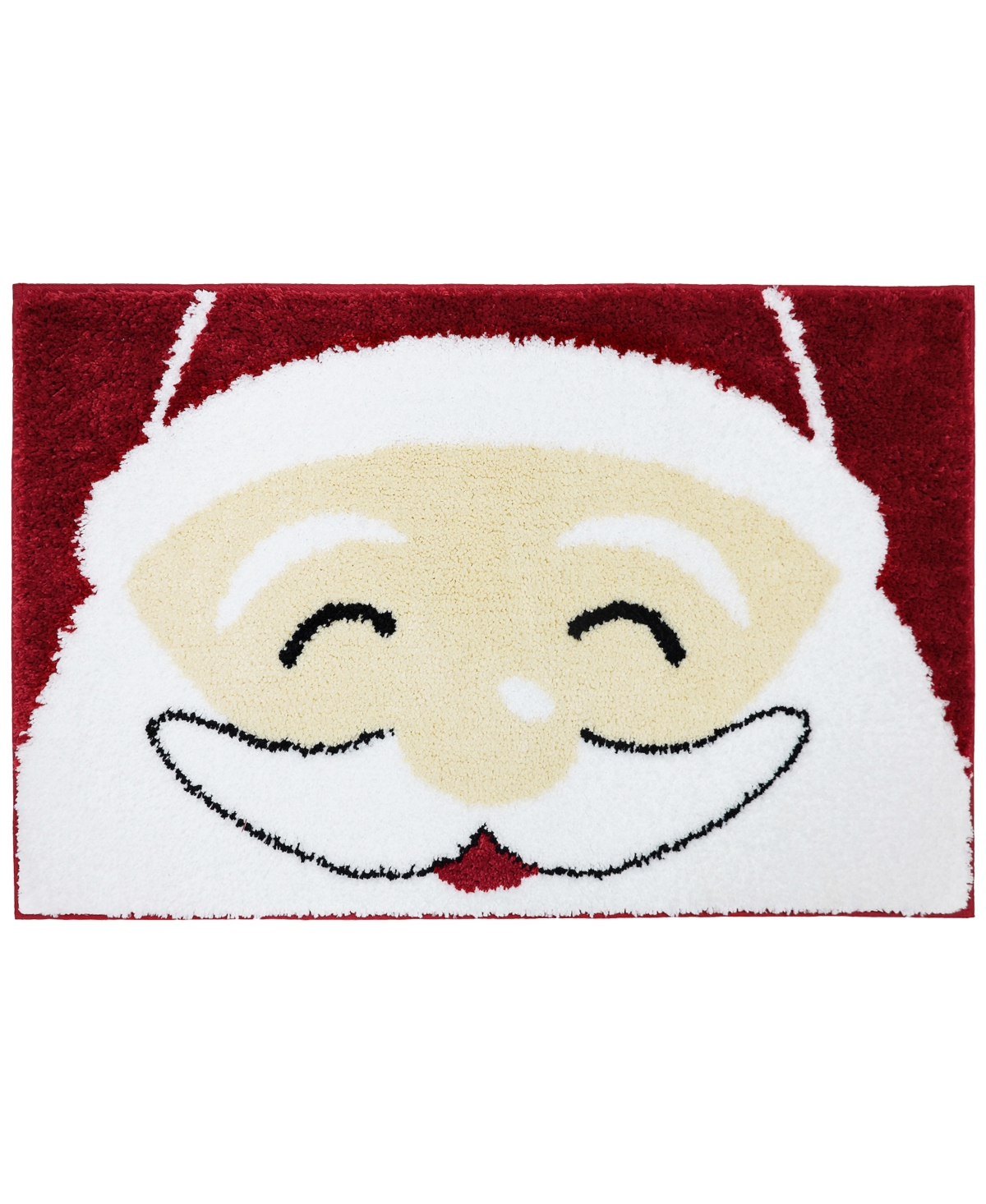 Click here for Candy Cane Stripe Jolly Santa Polyester Bath Rug... prices