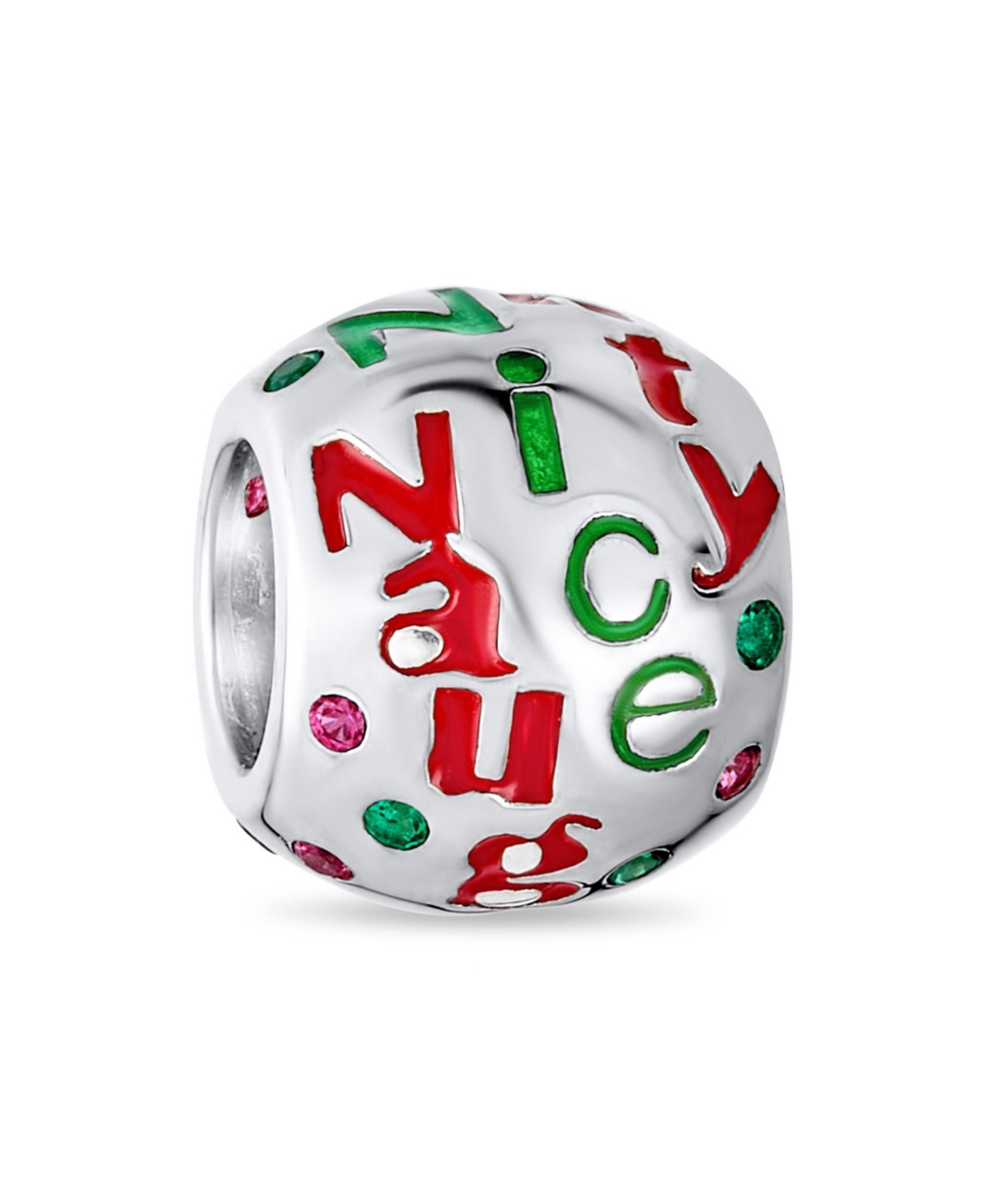 Click here for Bling Jewelry Naughty Nice Christmas Charm Bead Cr... prices