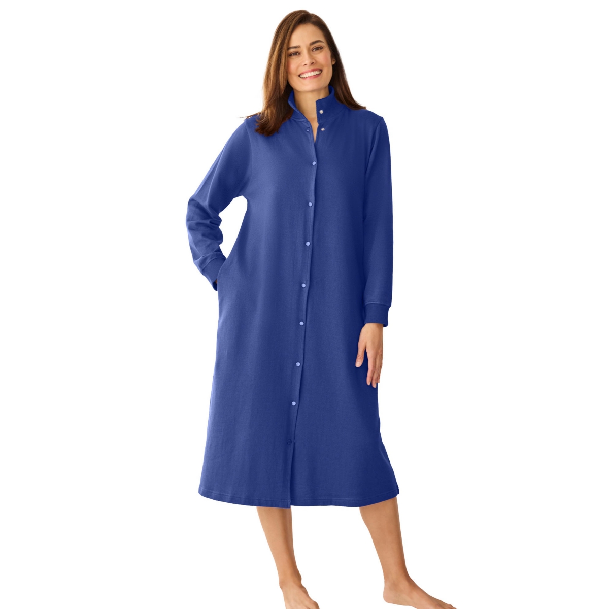 Click here for Only Neccessities Womens Plus Size Fleece Snap-Fro... prices