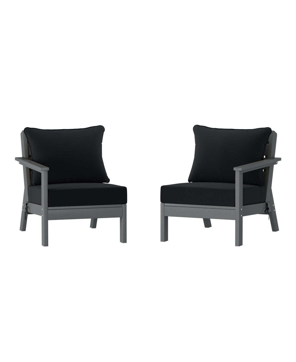 Click here for WestinTrends Outdoor Patio Hdpe Gray Loveseat Sofa... prices