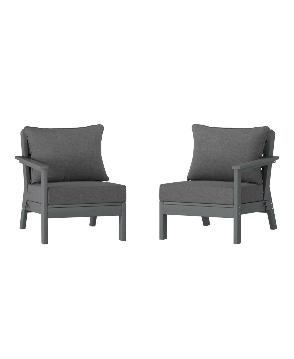 Click here for WestinTrends Outdoor Patio Hdpe Gray Loveseat Sofa... prices