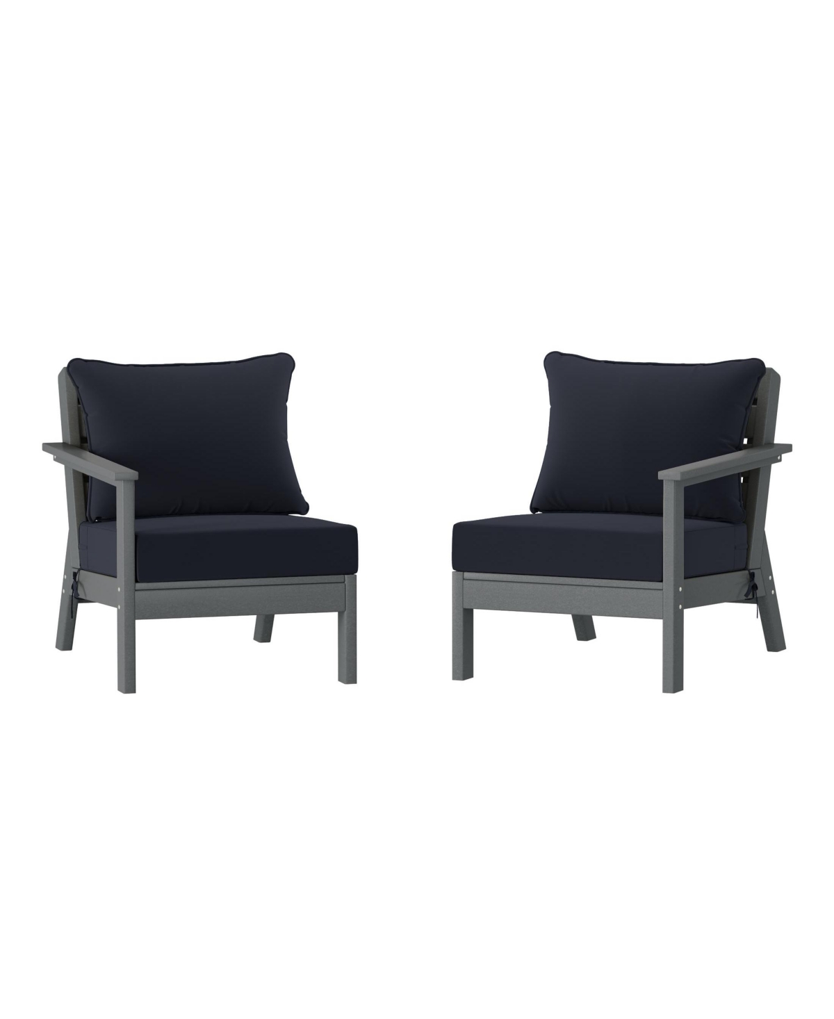 Click here for WestinTrends Outdoor Patio Hdpe Gray Loveseat Sofa... prices