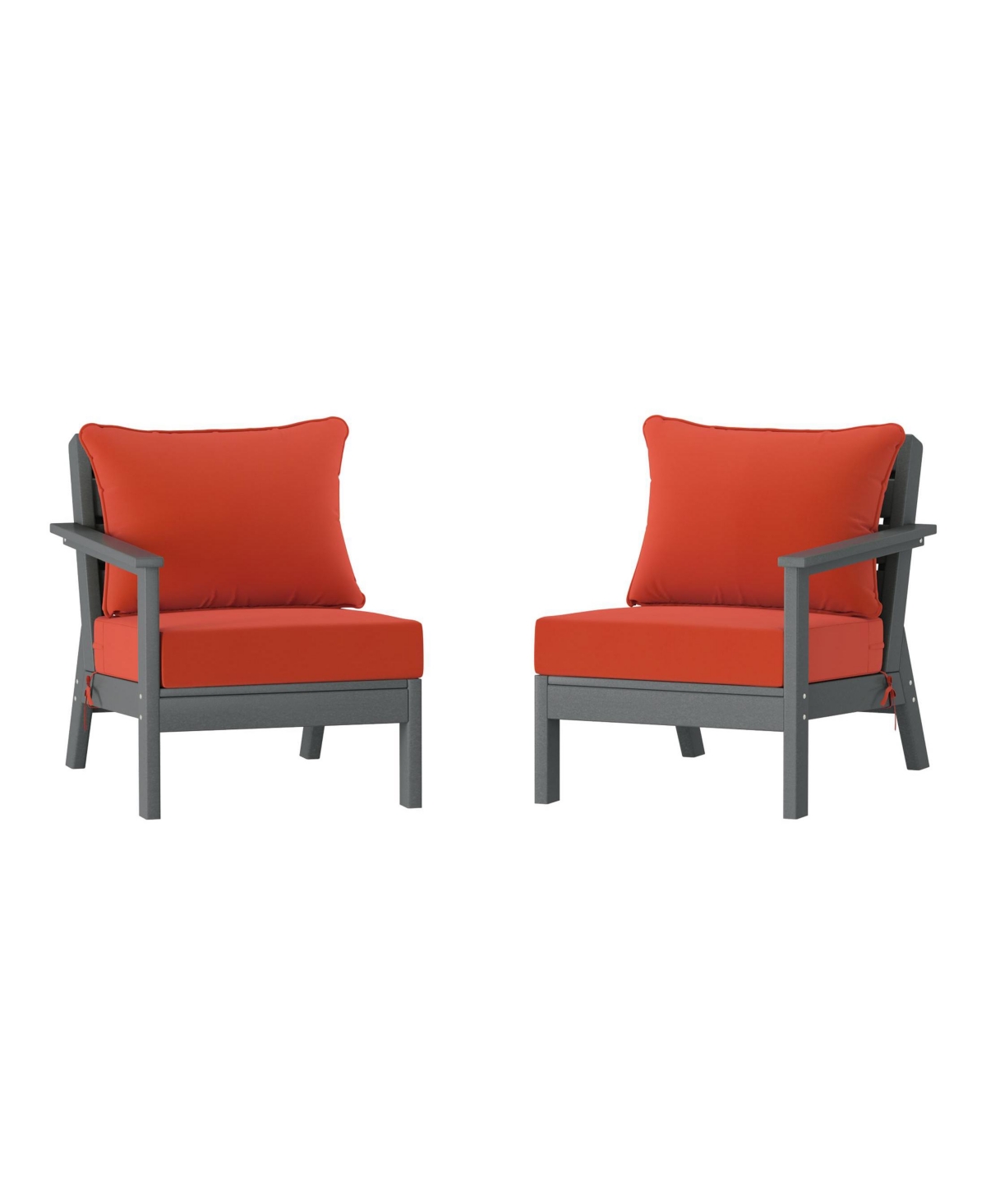 Click here for WestinTrends Outdoor Patio Hdpe Gray Loveseat Sofa... prices