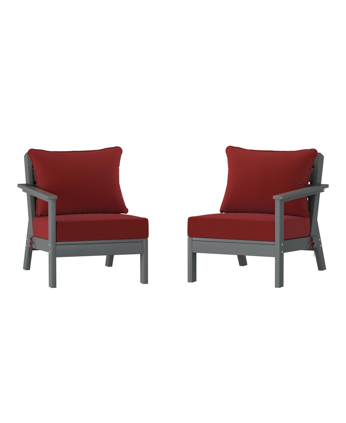 Click here for WestinTrends Outdoor Patio Hdpe Gray Loveseat Sofa... prices