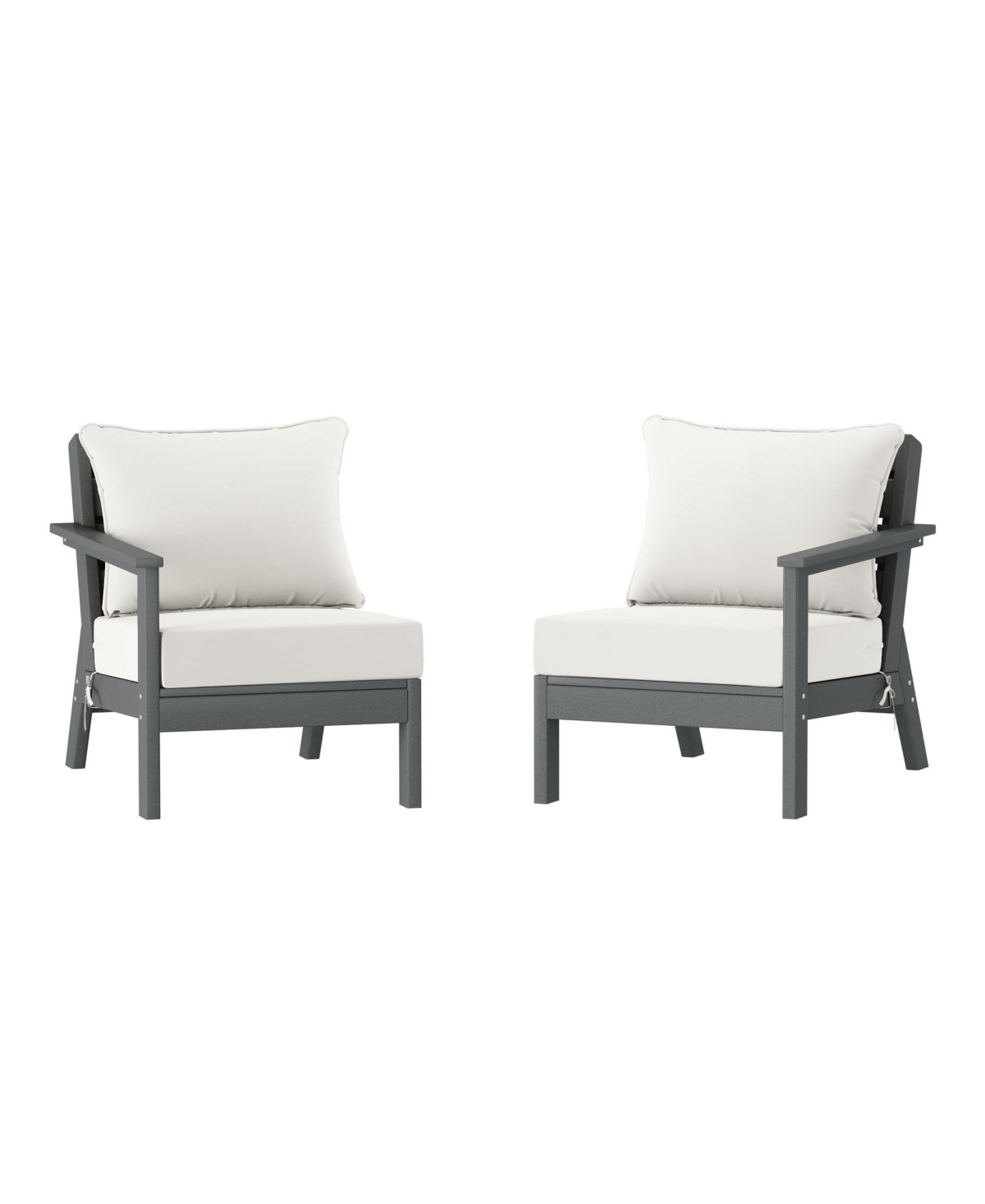 Click here for WestinTrends Outdoor Patio Hdpe Gray Loveseat Sofa... prices