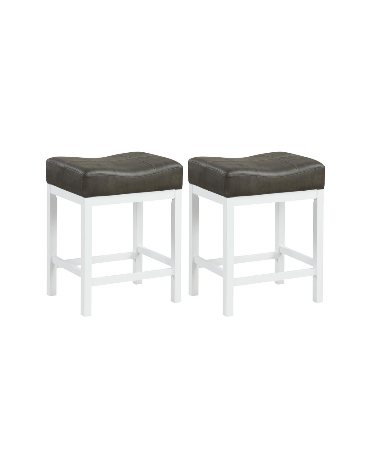 Click here for Gouun 24.5 Inches Linen Fabric Saddle Stools Set o... prices