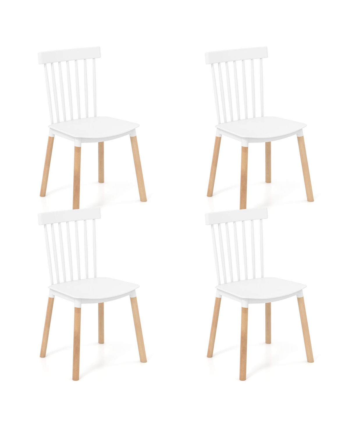 Click here for Gouun Set of 4 Windsor Dining Chairs with Spindle... prices