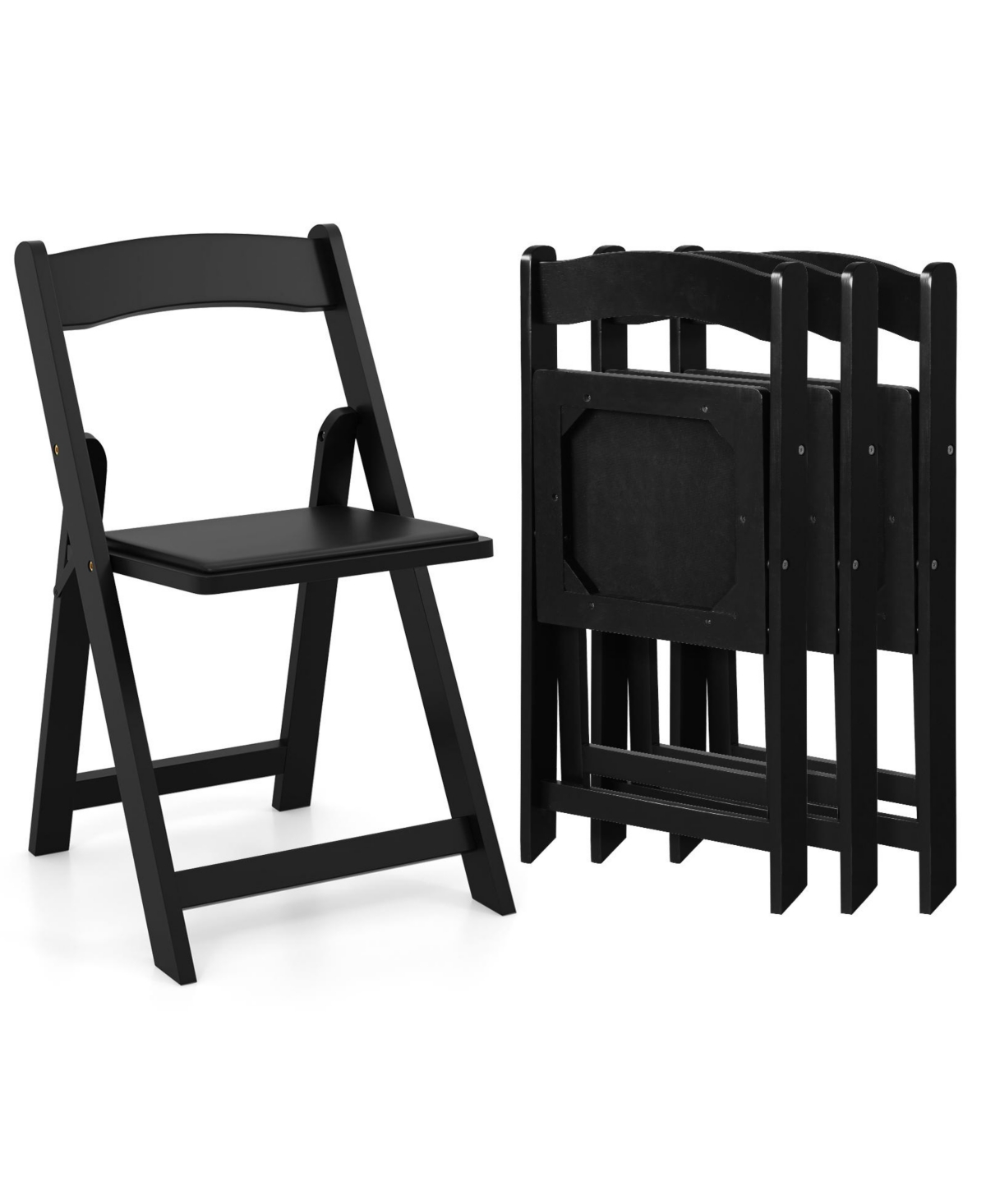 Click here for Gouun Set of 4 Dining Chairs Foldable Kitchen Chai... prices