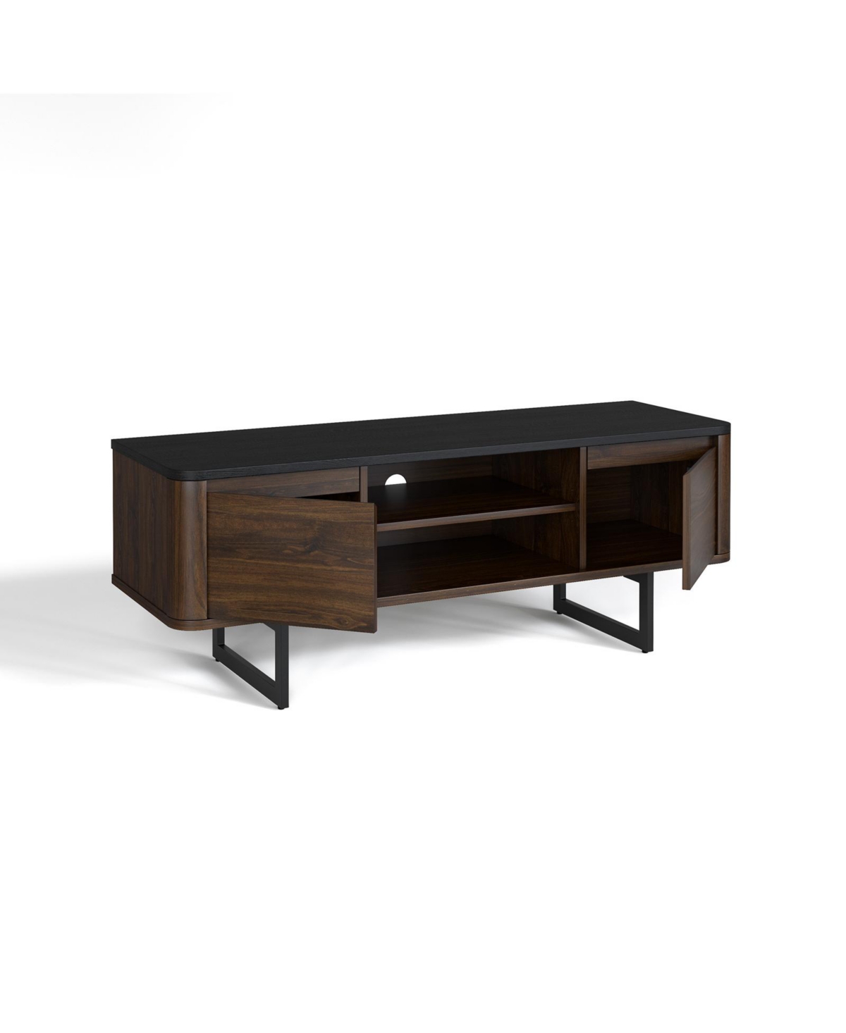 Click here for Gouun Wooden Tv Stand with 2-Door Storage Cabinets... prices
