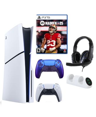 PlayStation PS5 Slim with Madden NFL 25, Extra Controller & Accessories ...