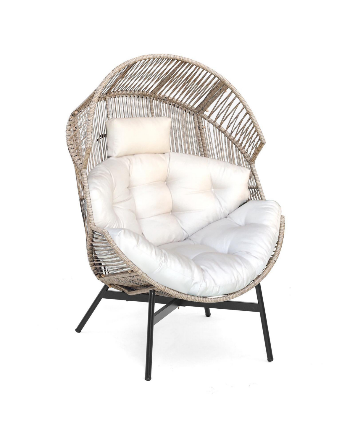 Click here for Gouun Wicker Oversized Egg Style Chair with Cushio... prices