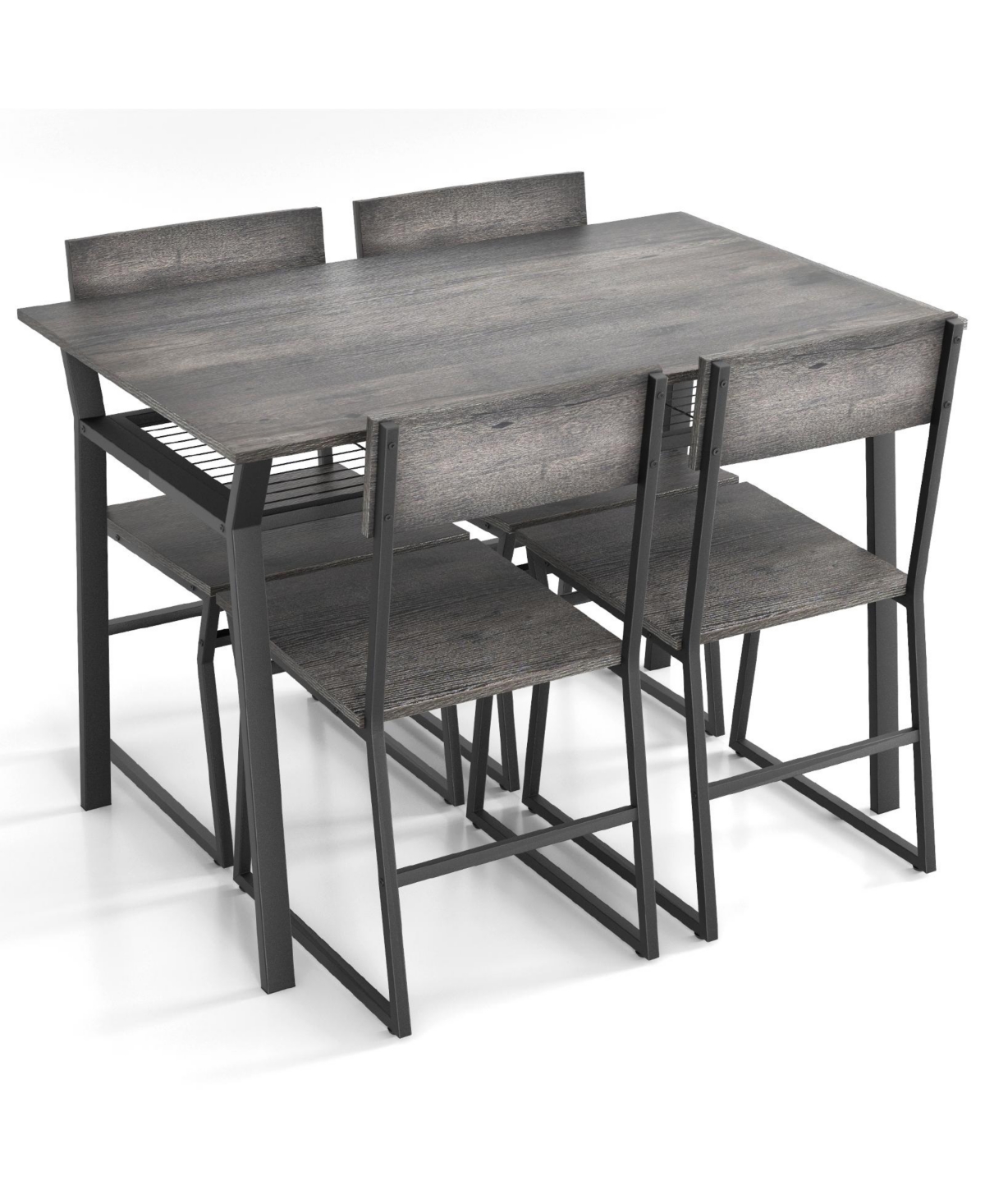 Click here for Gouun 5 Piece Dining Table Set with Storage Rack a... prices