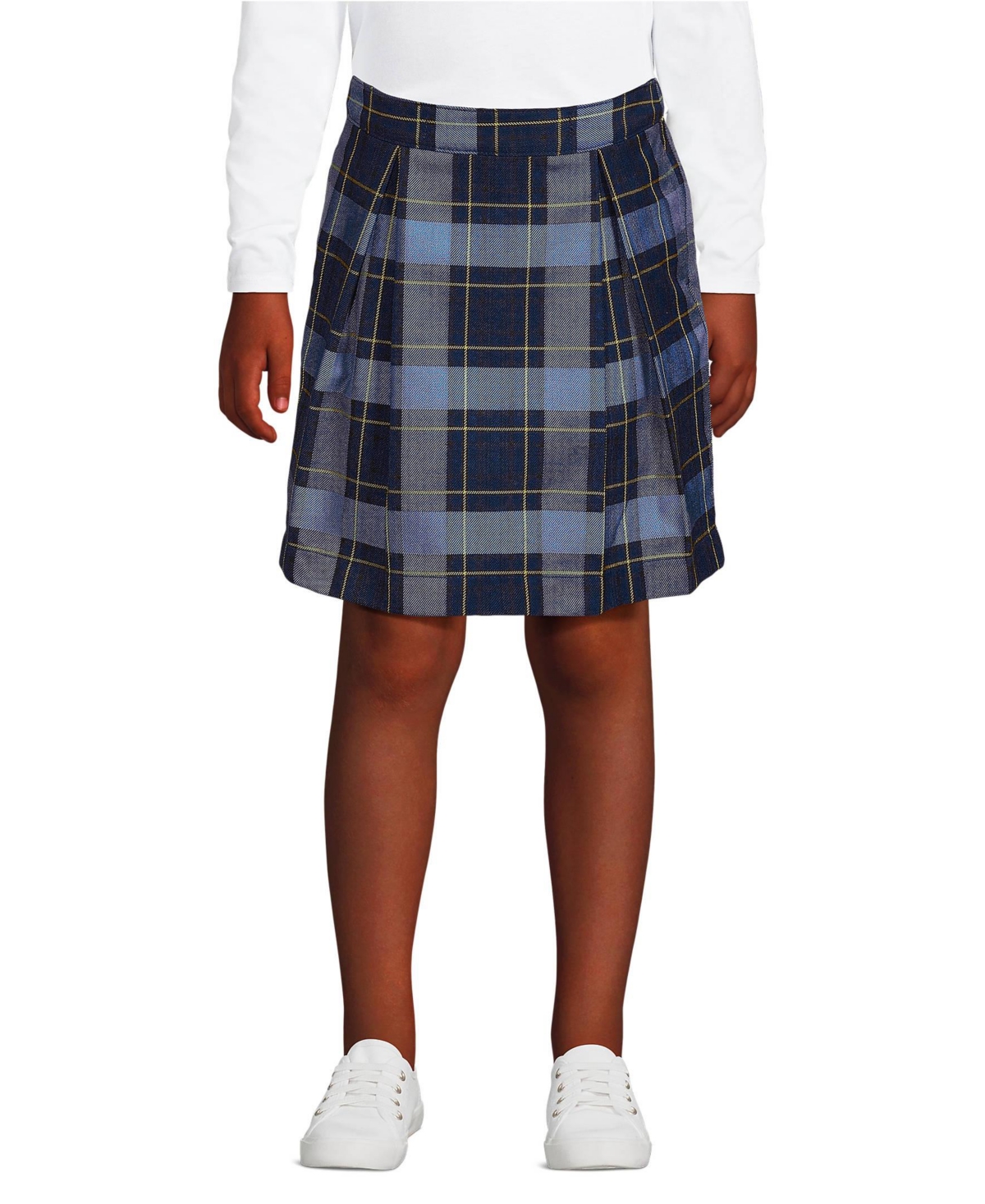 Click here for Lands End Big Girls School Uniform Plaid Skort Top... prices