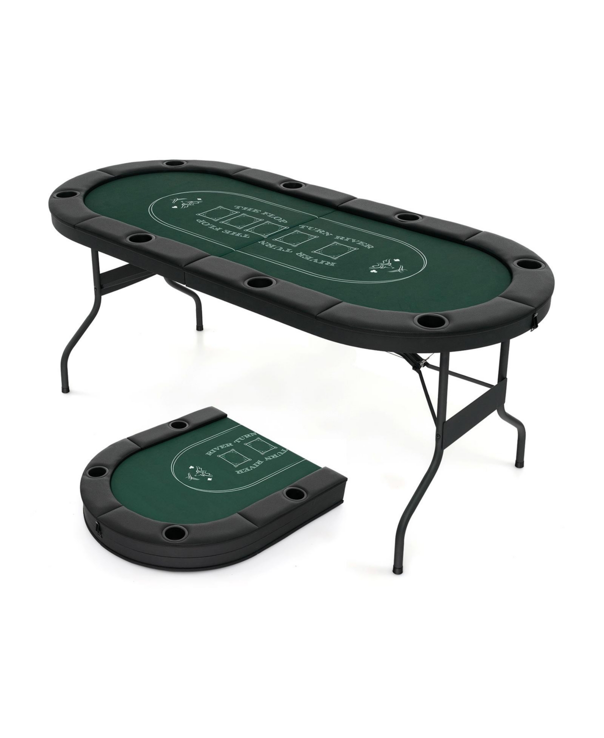 Click here for Gouun 72 Inch Foldable Poker Table for 8 Players P... prices